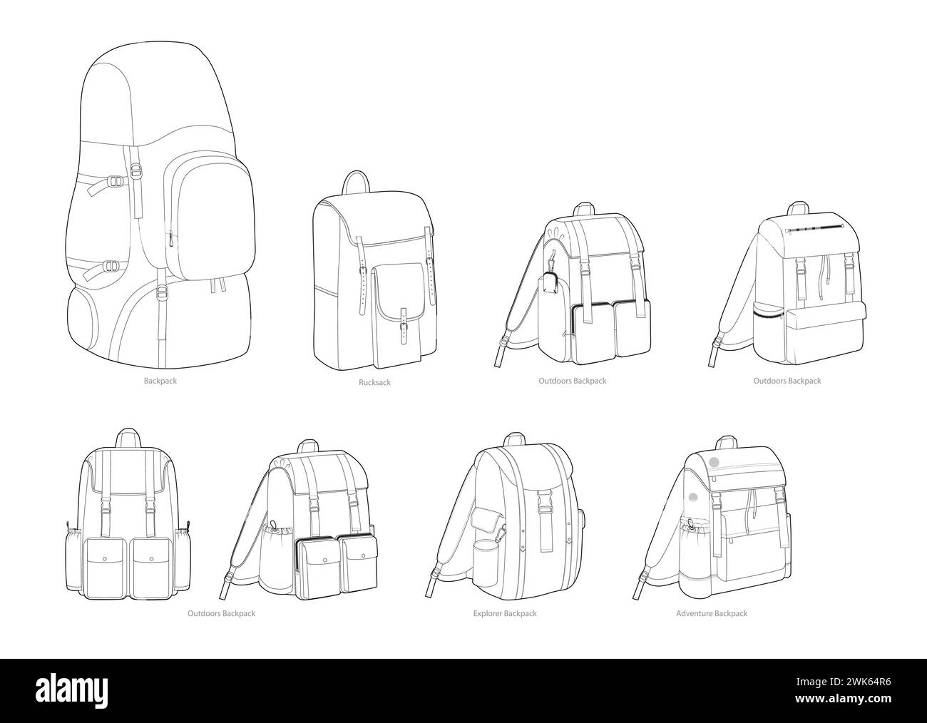 Backsack Stock Vector Images - Alamy