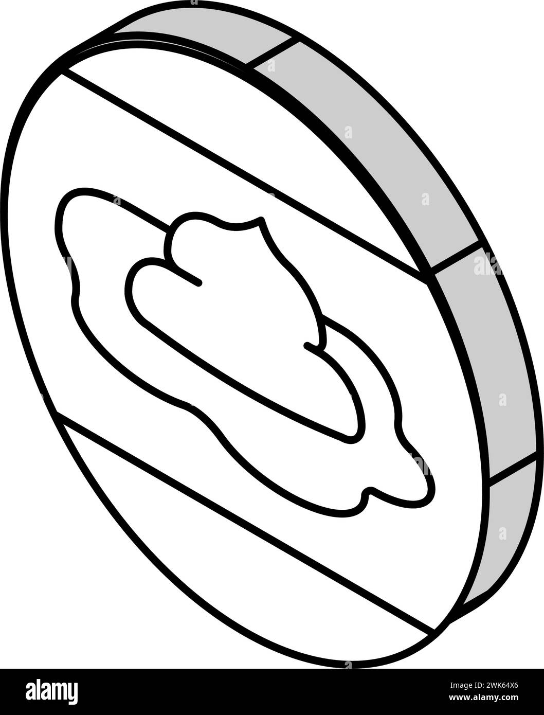 Medical Cream Eczema Treat Isometric Icon Vector Illustration Stock
