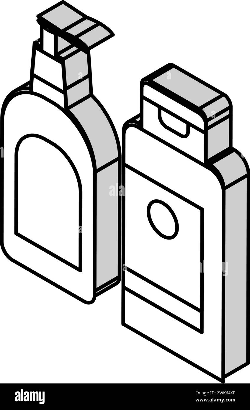 Cream Eczema Treatment Isometric Icon Vector Illustration Stock Vector