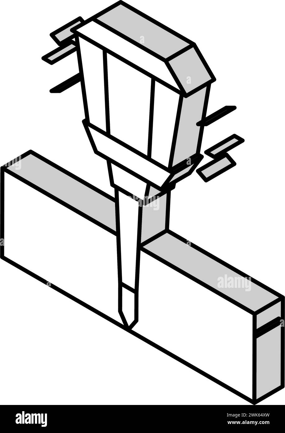 sonic repeller gardening isometric icon vector illustration Stock ...