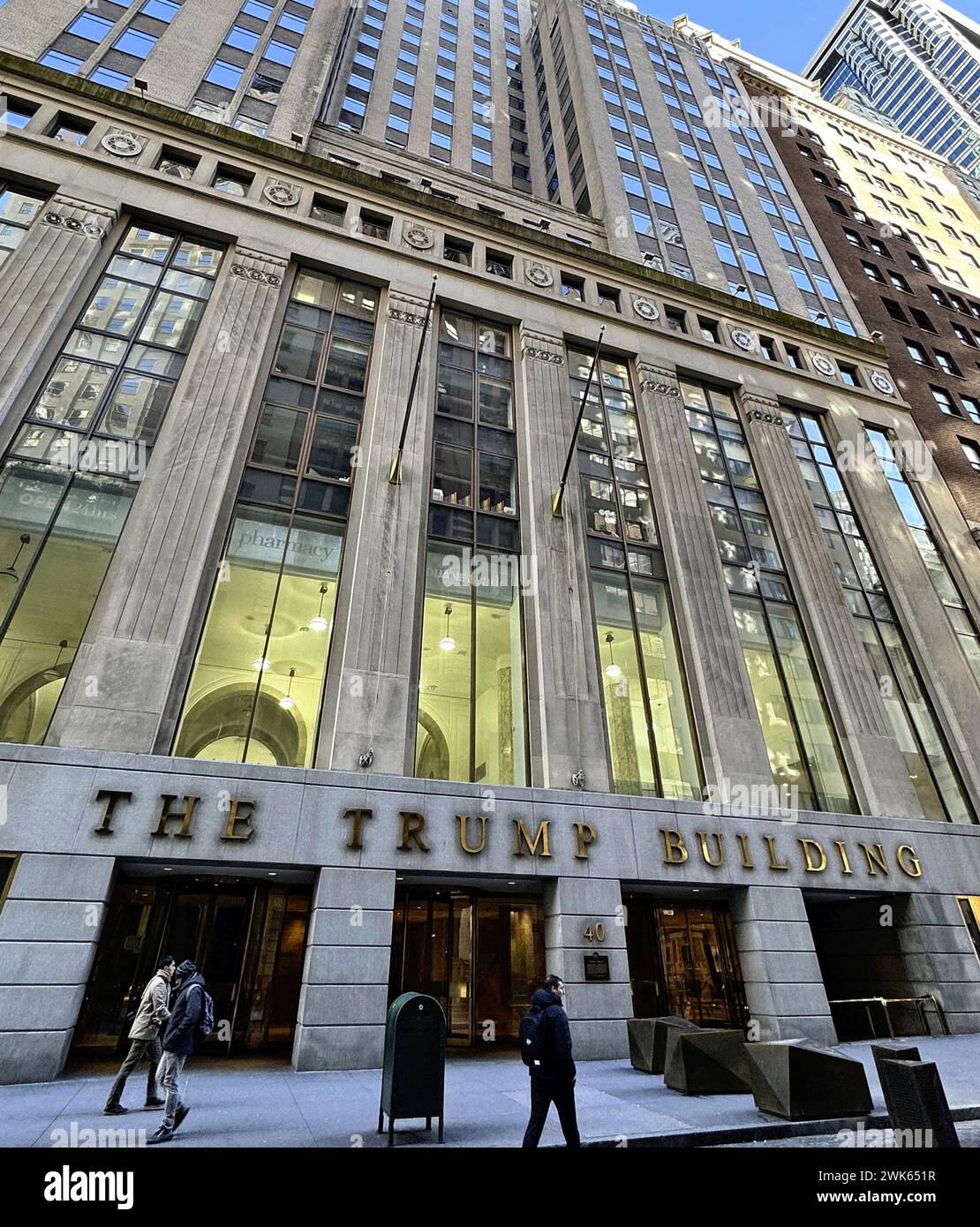 The Trump Building which Donald Trump's company manages is seen in ...