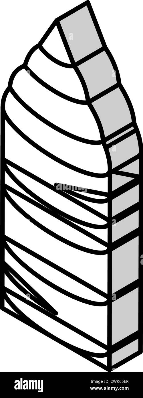 silicon material for semiconductor manufacturing isometric icon vector ...