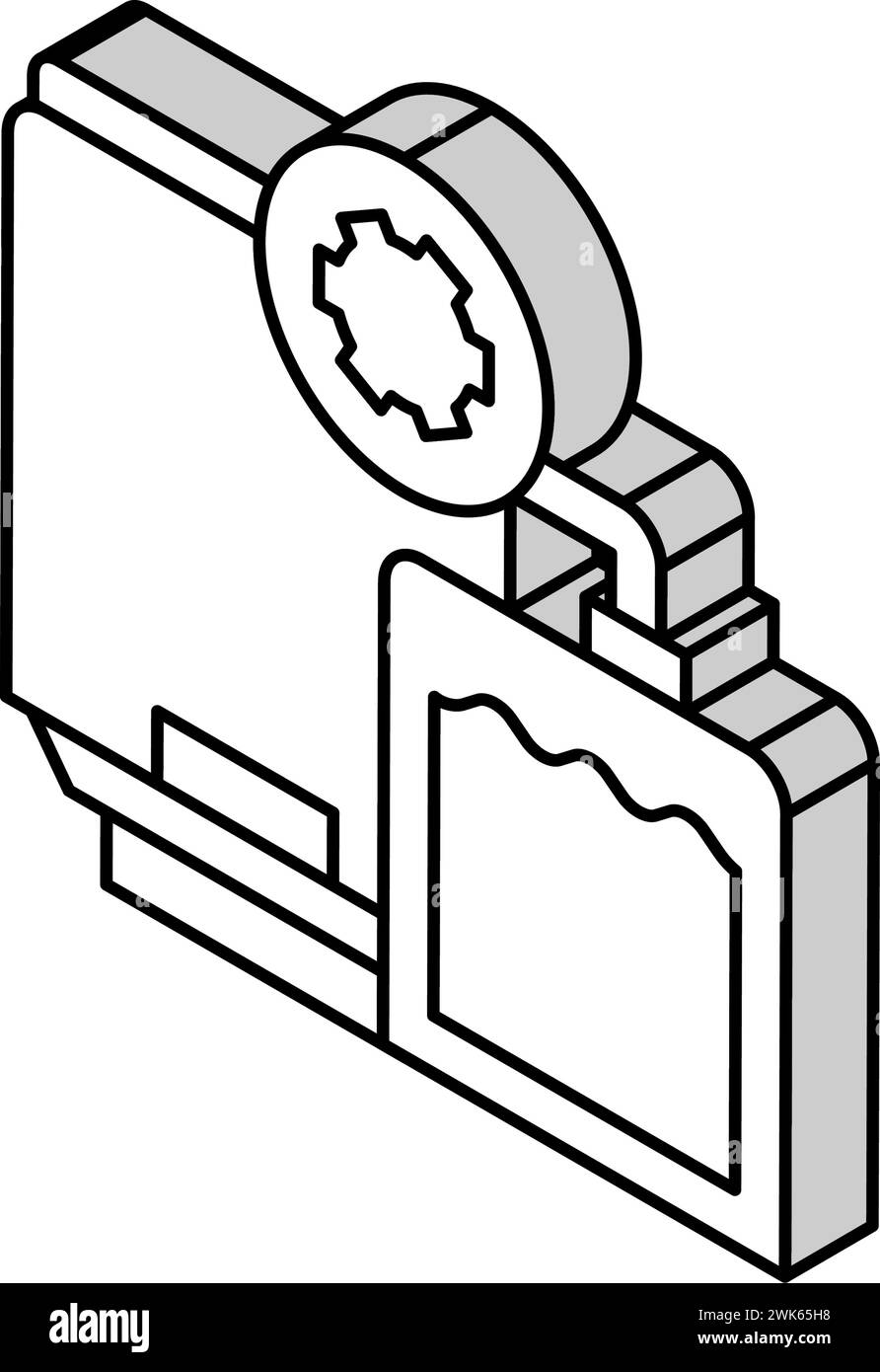 synthesis pharmaceutical production isometric icon vector illustration ...