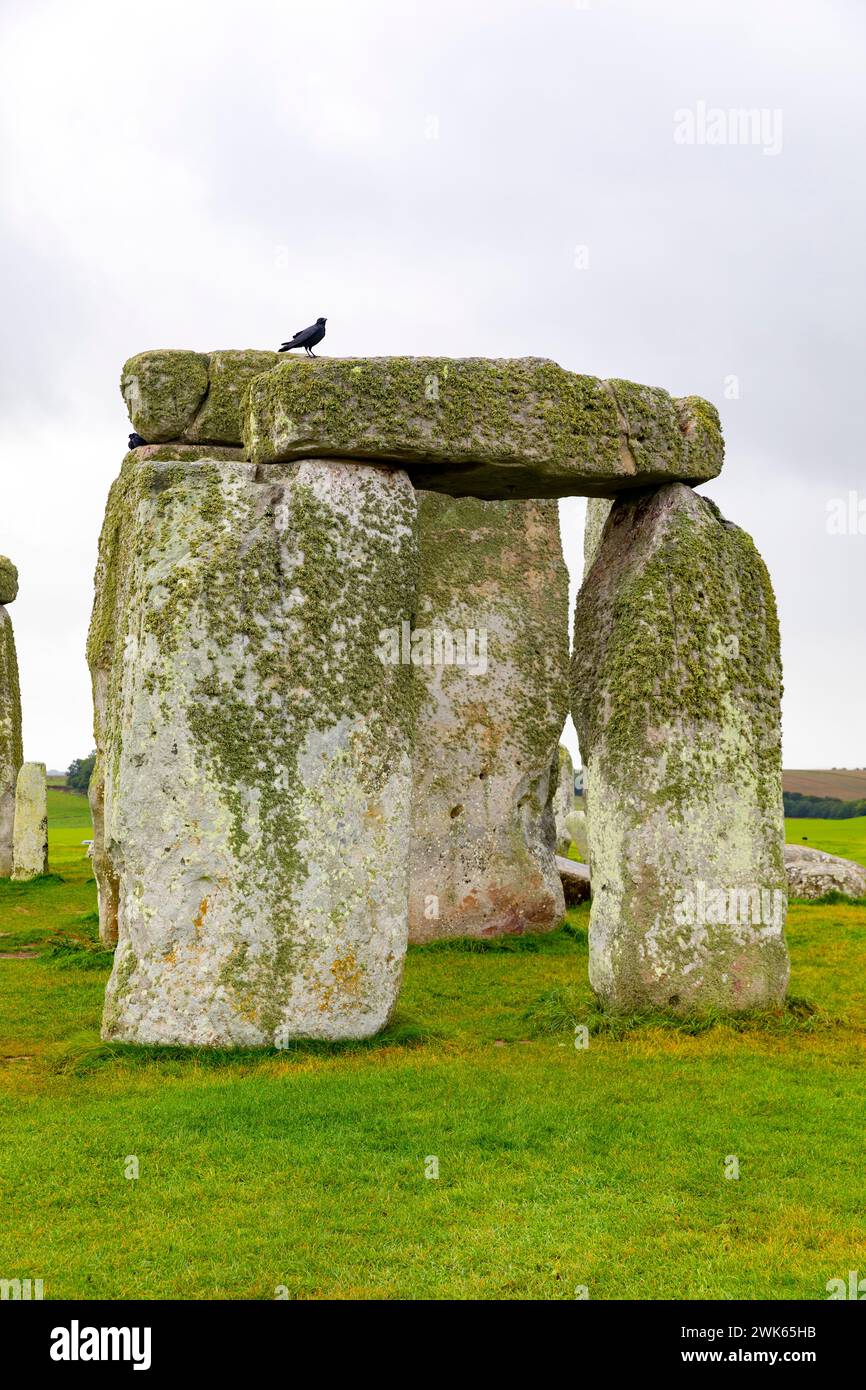 Stonehenge, Salisbury plain England, prehistoric megalithic standing ...