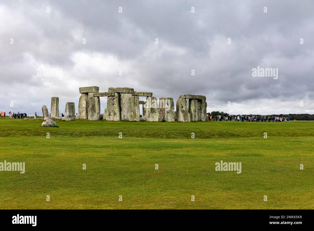 Stonehenge, Salisbury plain England, prehistoric megalithic standing ...