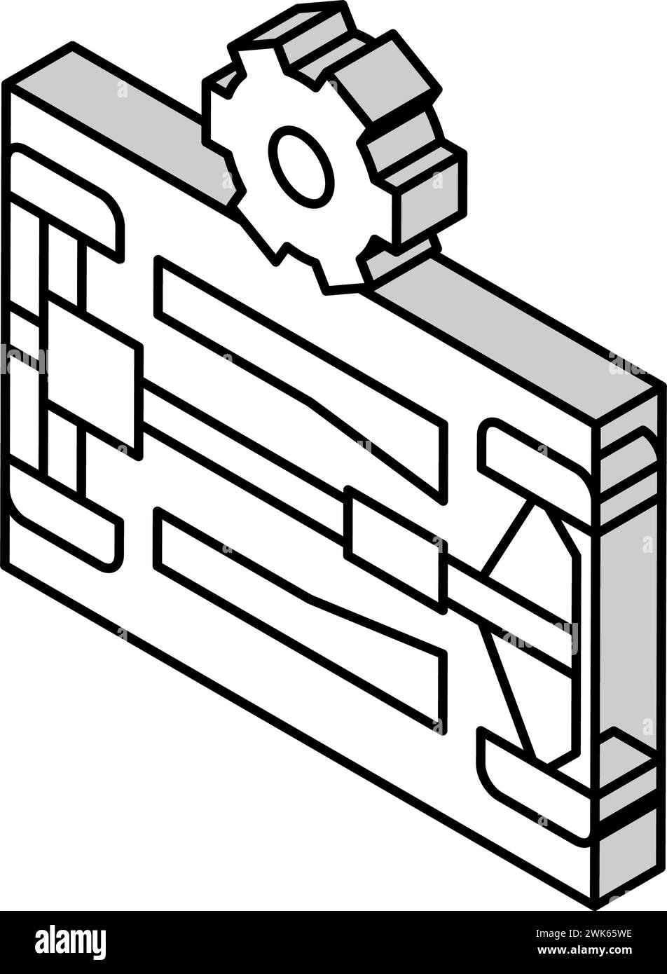 chassis selection car isometric icon vector illustration Stock Vector ...