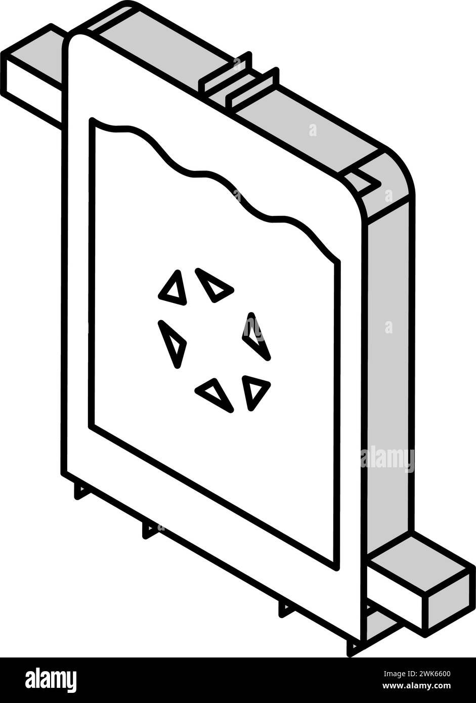 refrigerator cheese production isometric icon vector illustration Stock ...