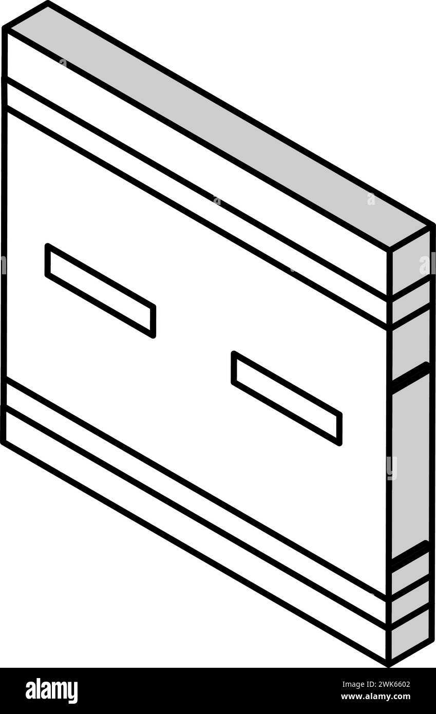 road concrete isometric icon vector illustration Stock Vector Image ...