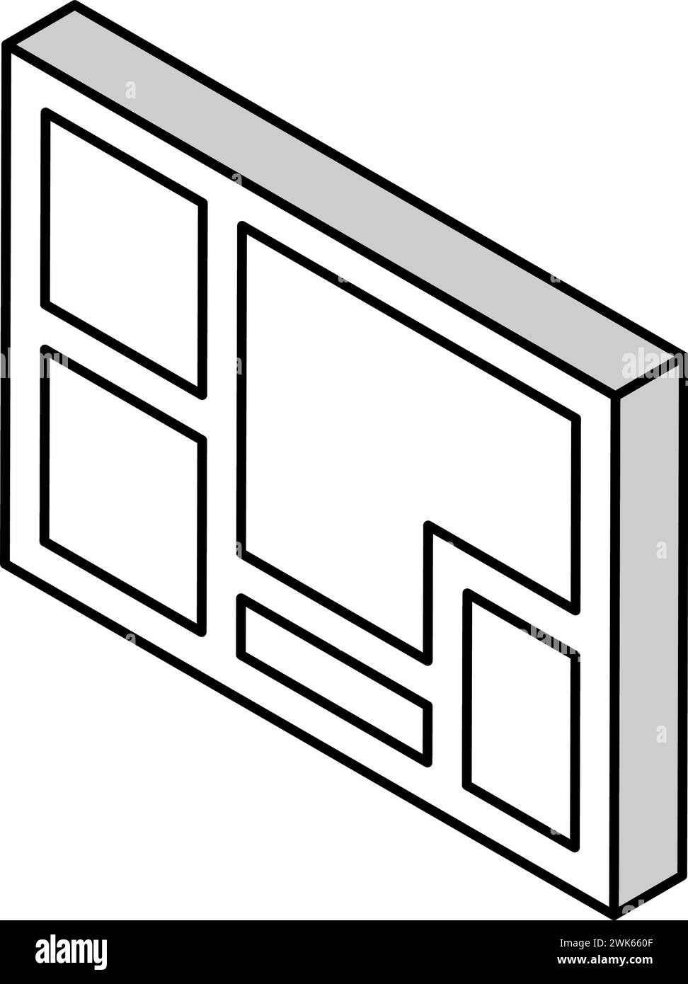 foundation concrete isometric icon vector illustration Stock Vector ...