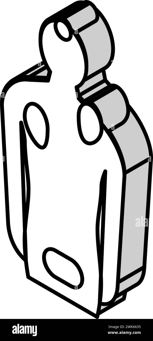 decubitus ulcers disease isometric icon vector illustration Stock ...