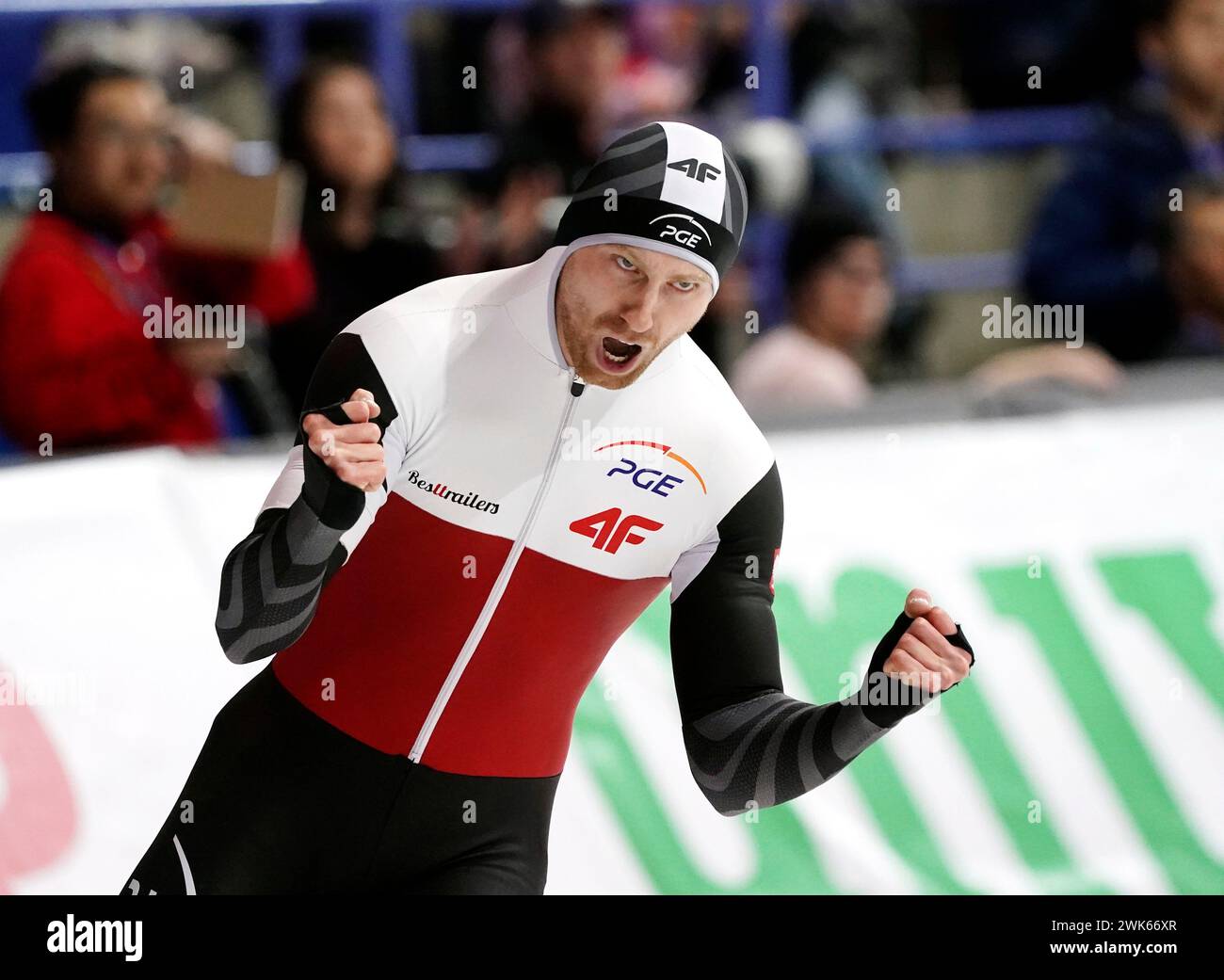 Damian Zurek (POL) third on 500m men during ISU Single Distance ...