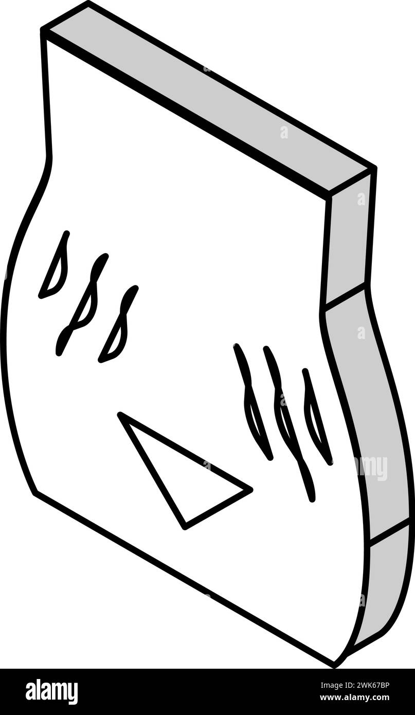 stretch marks on skin disease isometric icon vector illustration Stock ...