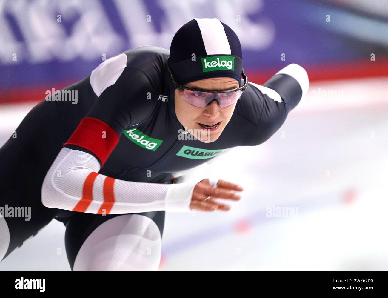 Vanessa Herzog (AUT) in action on 500m women during ISU Single Distance ...