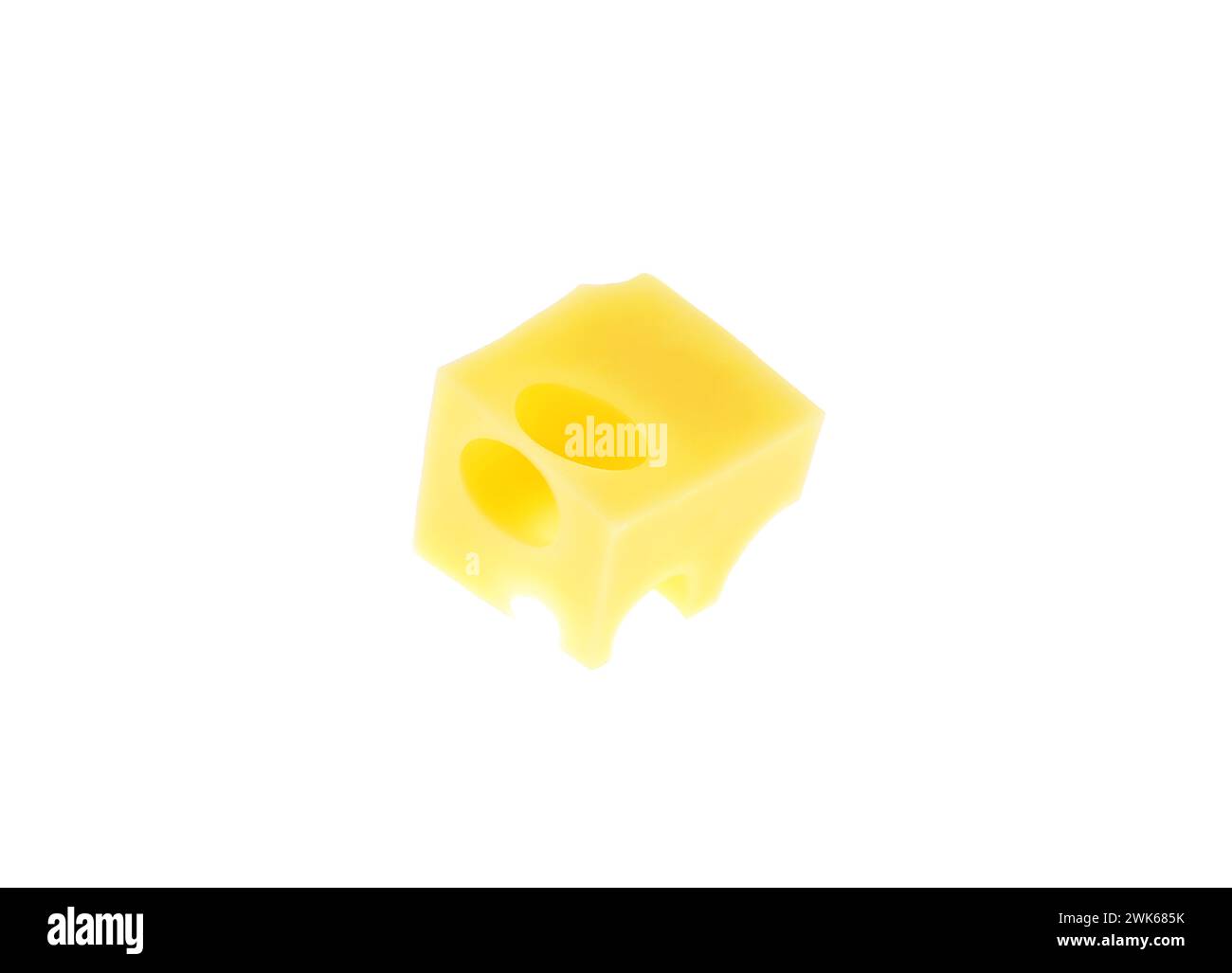 Cube of delicious cheese isolated on white Stock Photo - Alamy