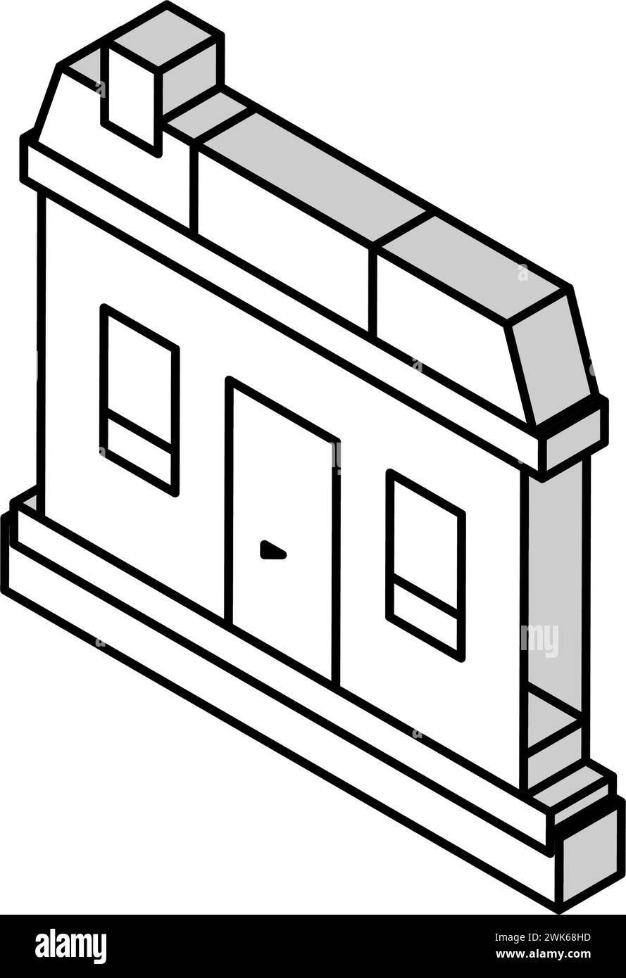 tiny home house isometric icon vector illustration Stock Vector Image ...