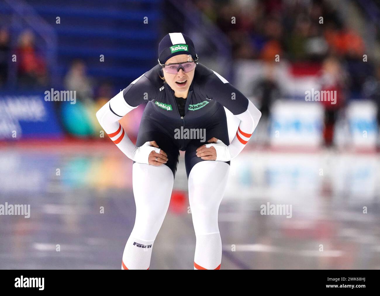Vanessa Herzog (AUT) in action on 1000m women during ISU Single ...
