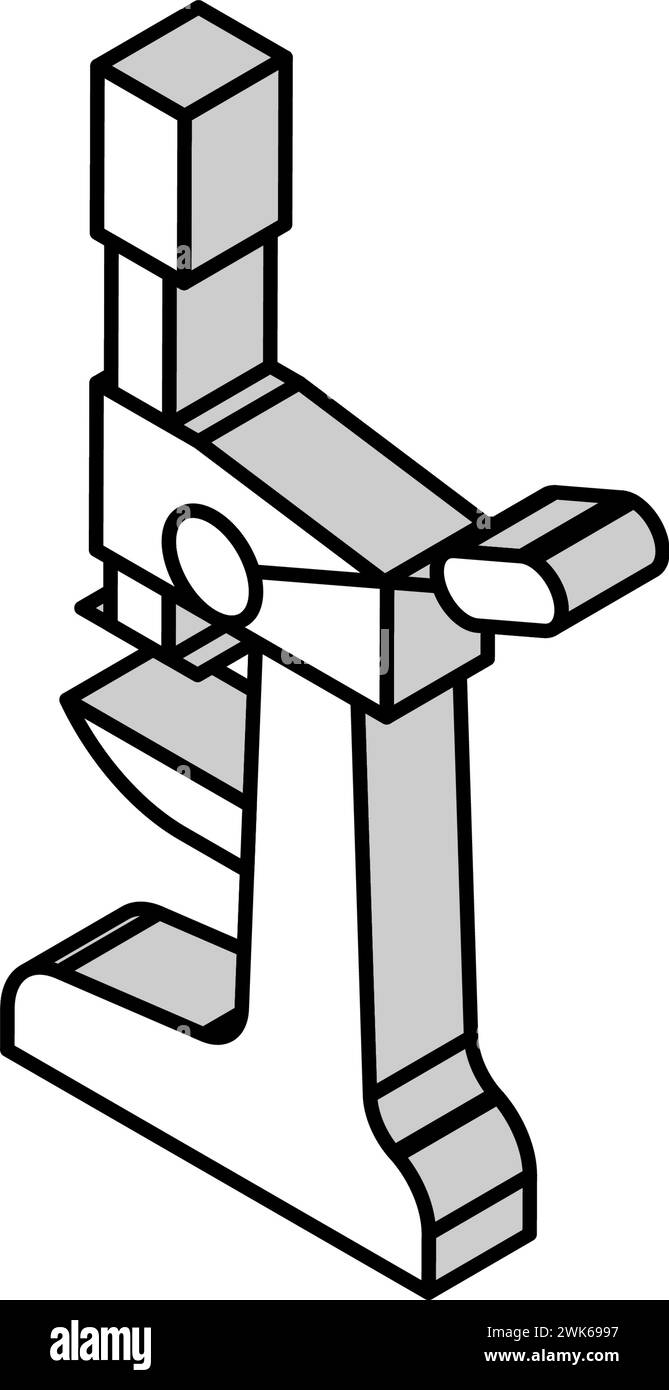 press tool for preparing coffee isometric icon vector illustration ...
