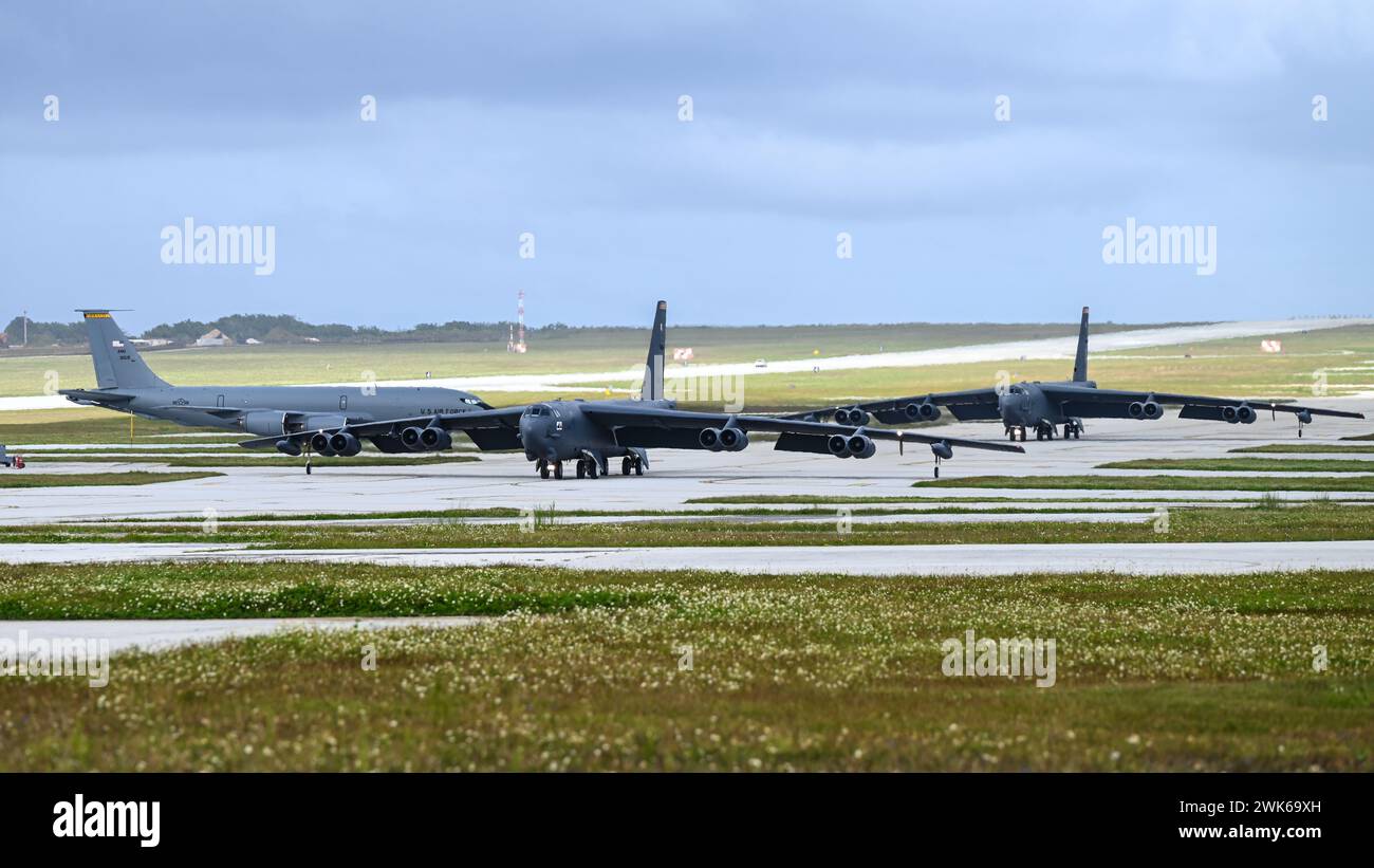 U.S. Air Force B-52H Stratofortress bombers assigned to the 23rd ...