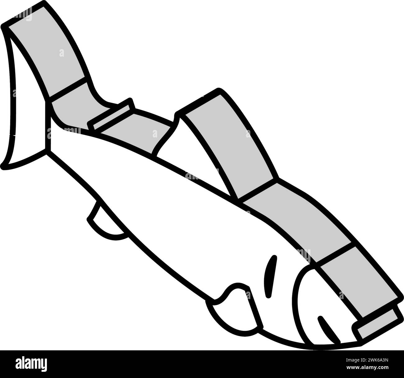 fish ocean isometric icon vector illustration Stock Vector Image & Art ...