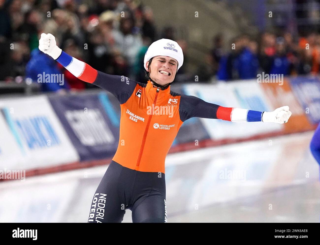 Irene Schouten (NED) World Champion Team Mass Start Women during ISU ...