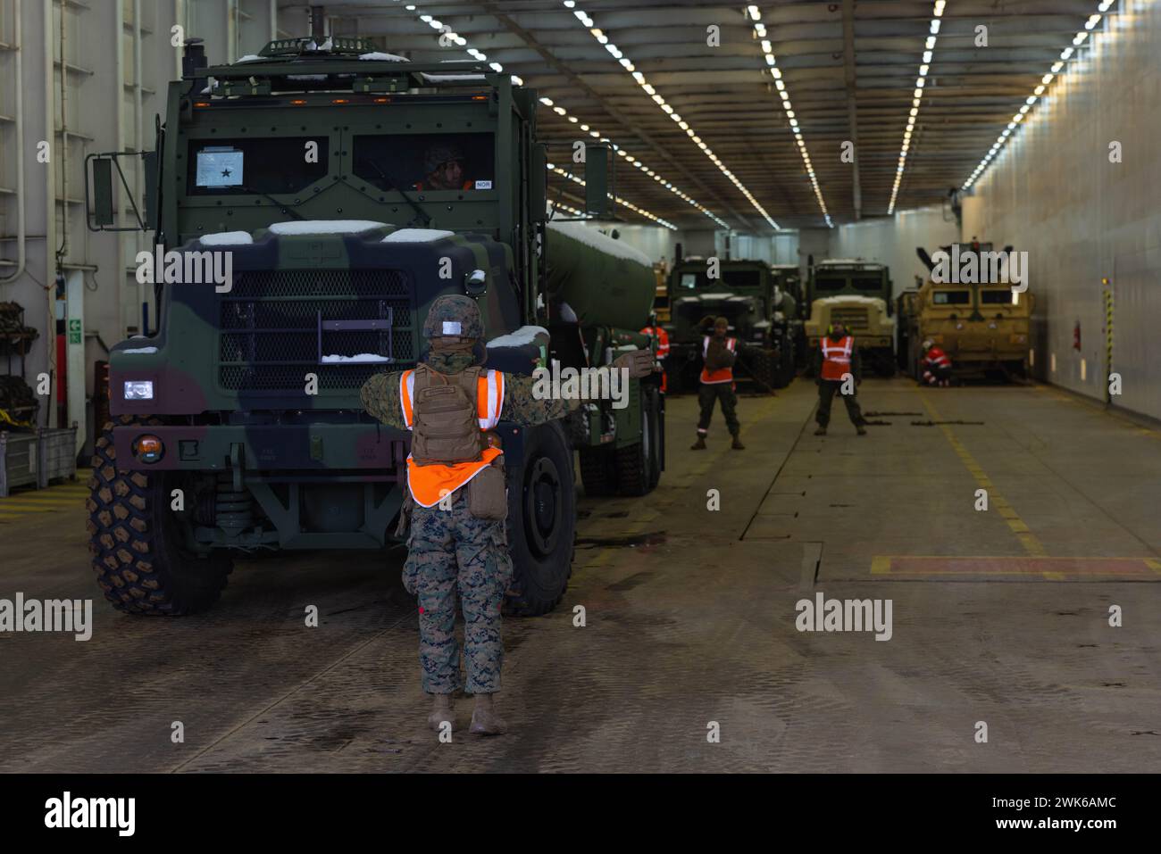 U.S. Marine Corps Lance Cpl. Justin Dennison, a motor vehicle operator ...