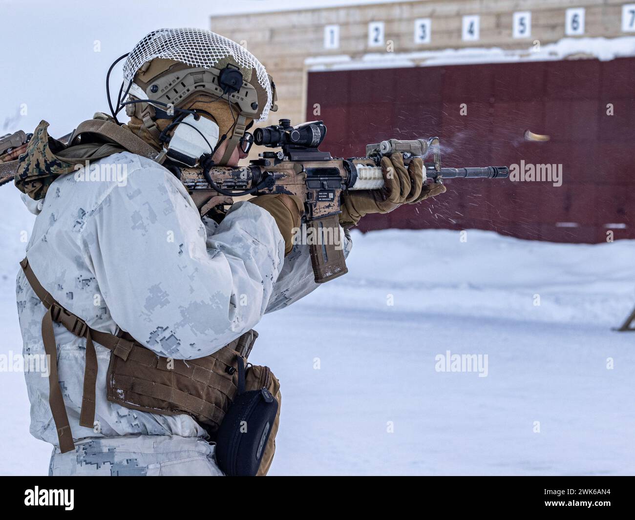A U.S. Marine with 1st Battalion, 2nd Marine Regiment, 2nd Marine ...