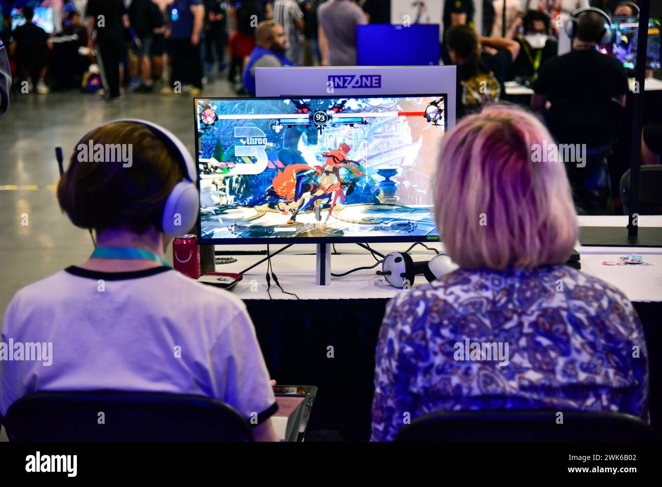 Las Vegas, Nevada USA. 5th August 2023. Gamers competing games at Evo ...