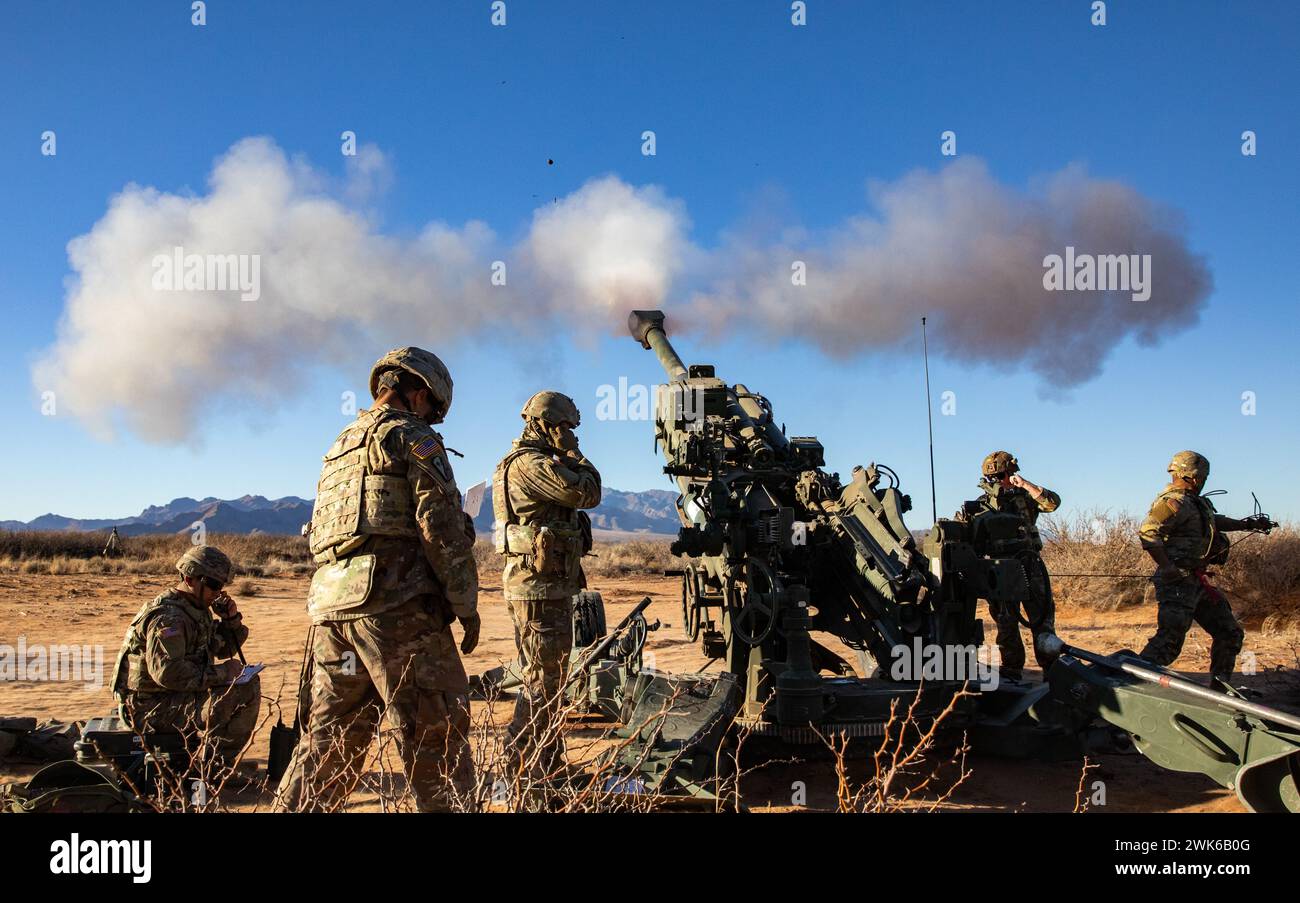 U.S. Army Soldiers of Charlie Battery, 3rd Battalion, 112th Field Artillery Regiment, 44th ...