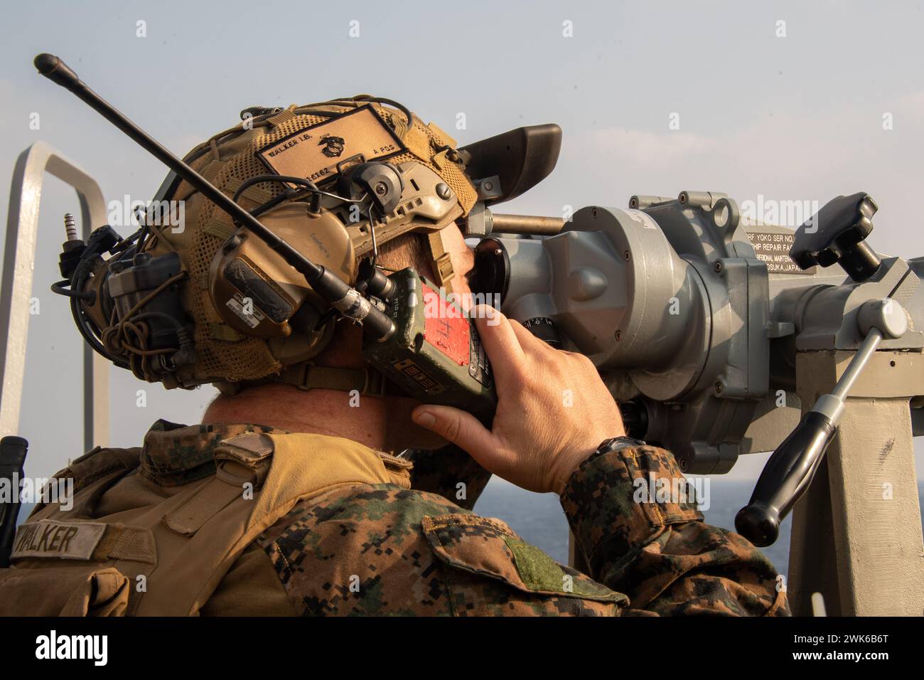 PHILIPPINE SEA (Feb. 11, 2024) U.S. Marine Corp Cpl. Isaac Walker, from ...