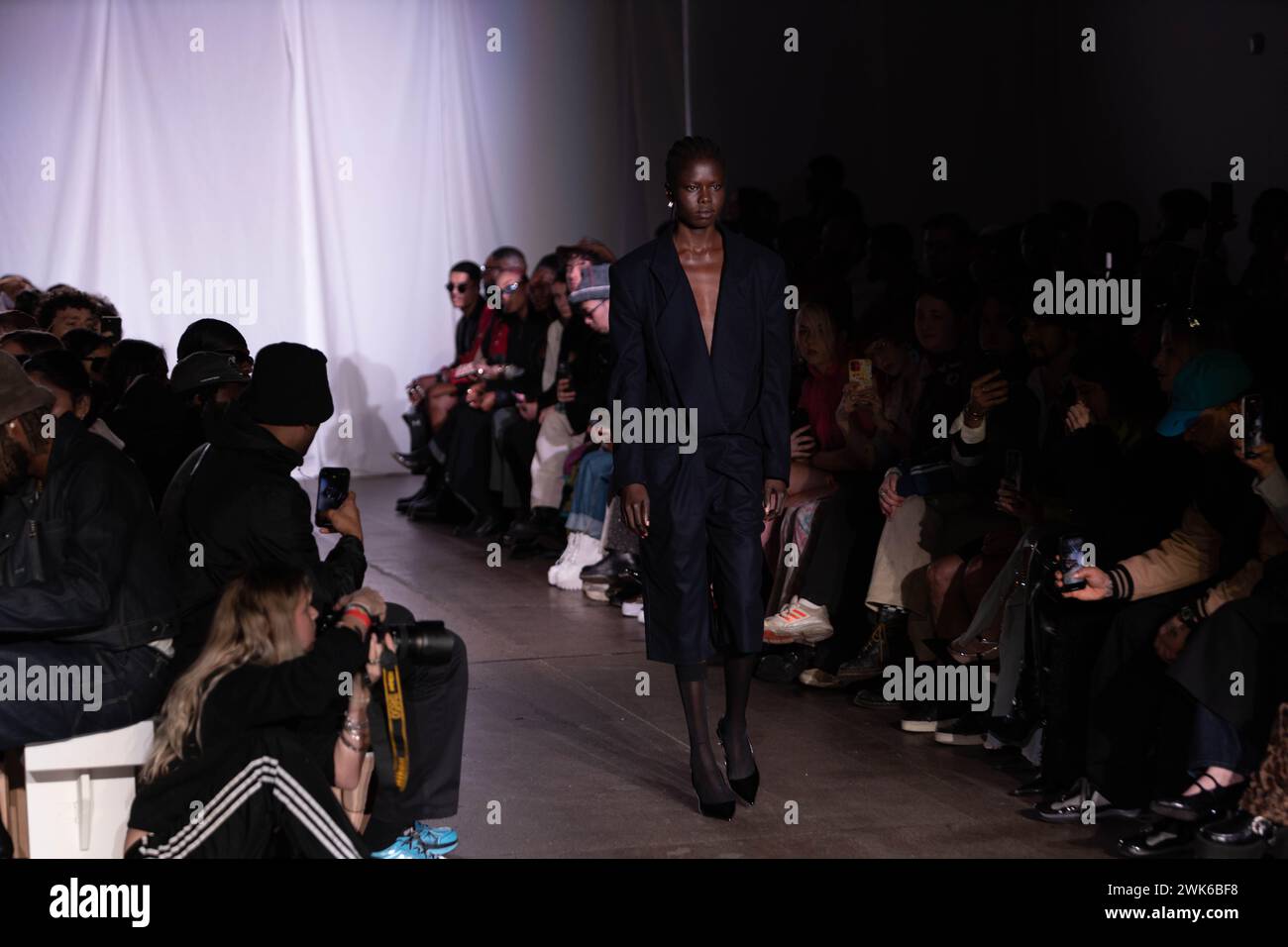 Khaleb Brooks giving inspirational winning speech Stock Photo - Alamy