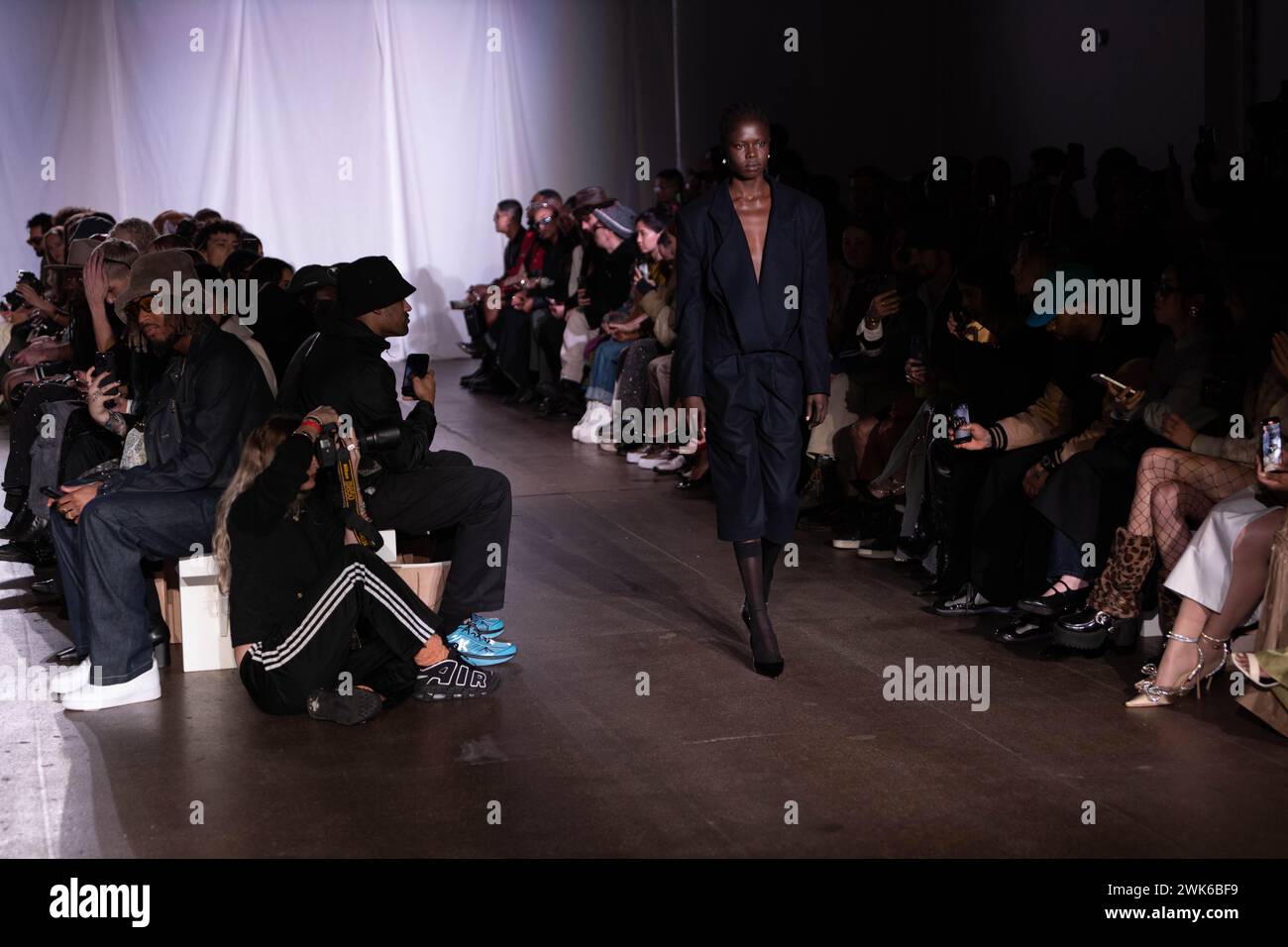 Khaleb Brooks giving inspirational winning speech Stock Photo - Alamy