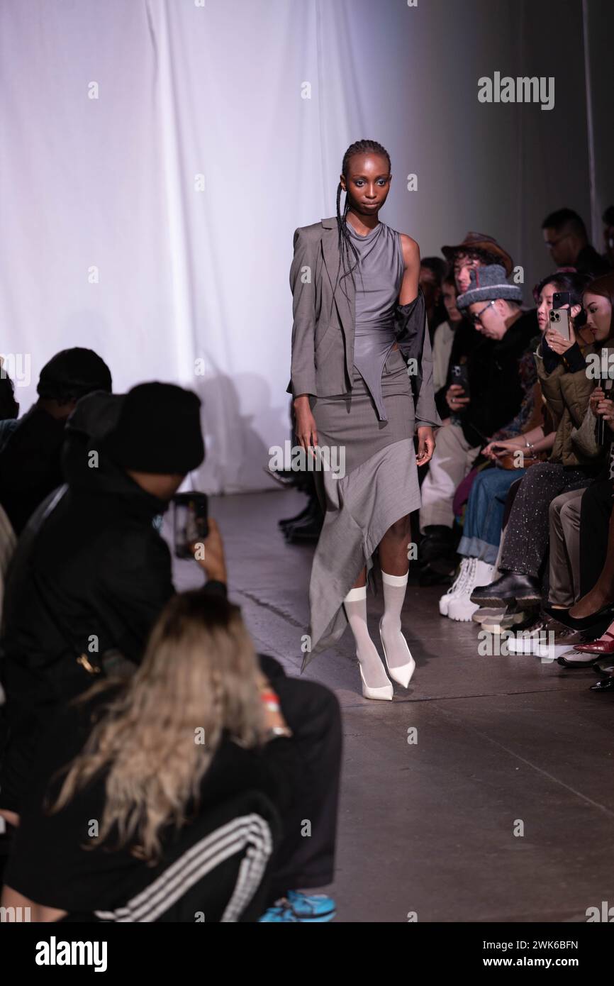 Khaleb Brooks giving inspirational winning speech Stock Photo - Alamy