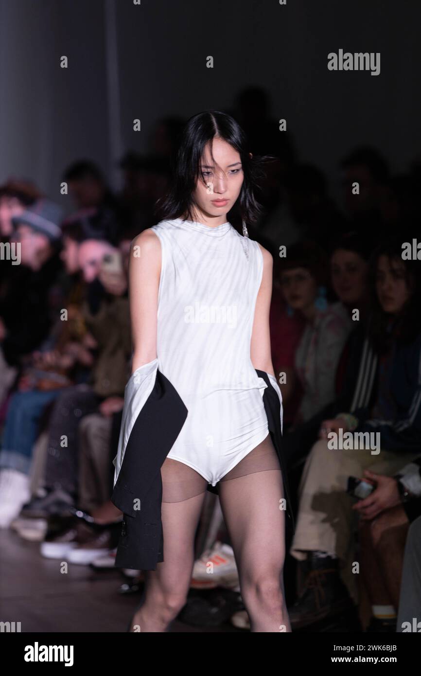 Khaleb Brooks giving inspirational winning speech Stock Photo - Alamy