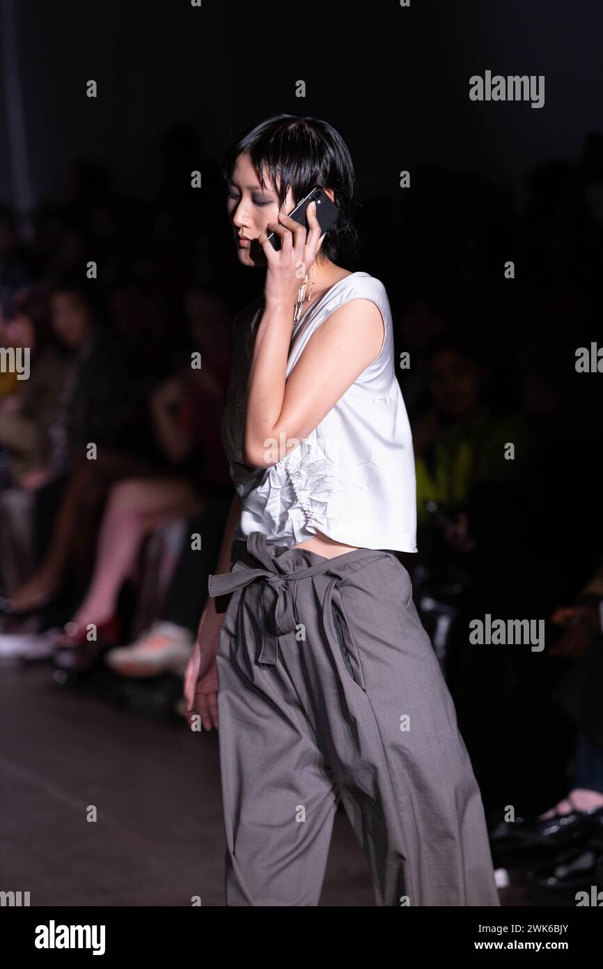 Khaleb Brooks giving inspirational winning speech Stock Photo - Alamy