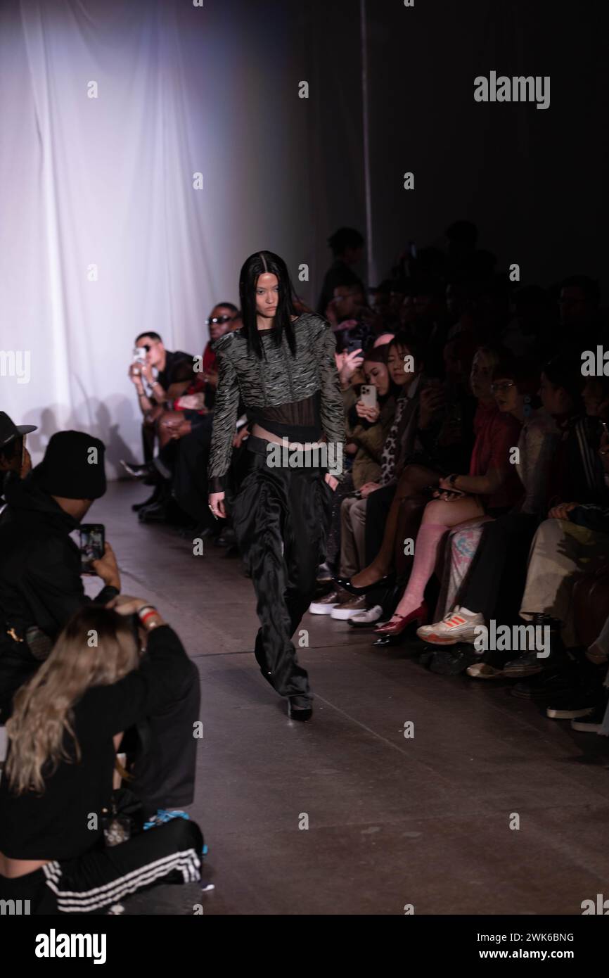 Khaleb Brooks giving inspirational winning speech Stock Photo - Alamy