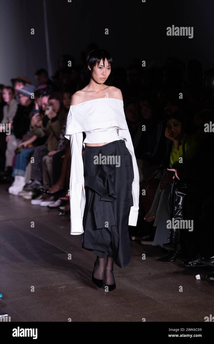 Khaleb Brooks giving inspirational winning speech Stock Photo - Alamy