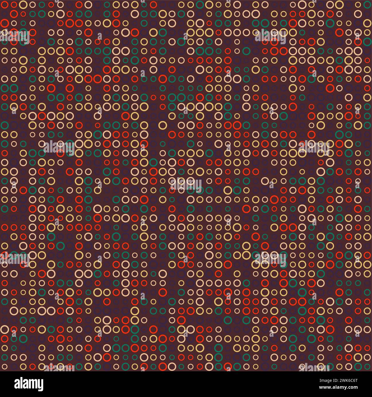 Abstract background. Rings in multiple colors. Warm earth tones with ...