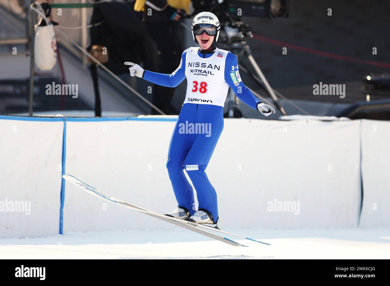 Sapporo, Hokkaido, Japan. 18th Feb, 2024. Domen Prevc (SLO) Ski Jumping ...