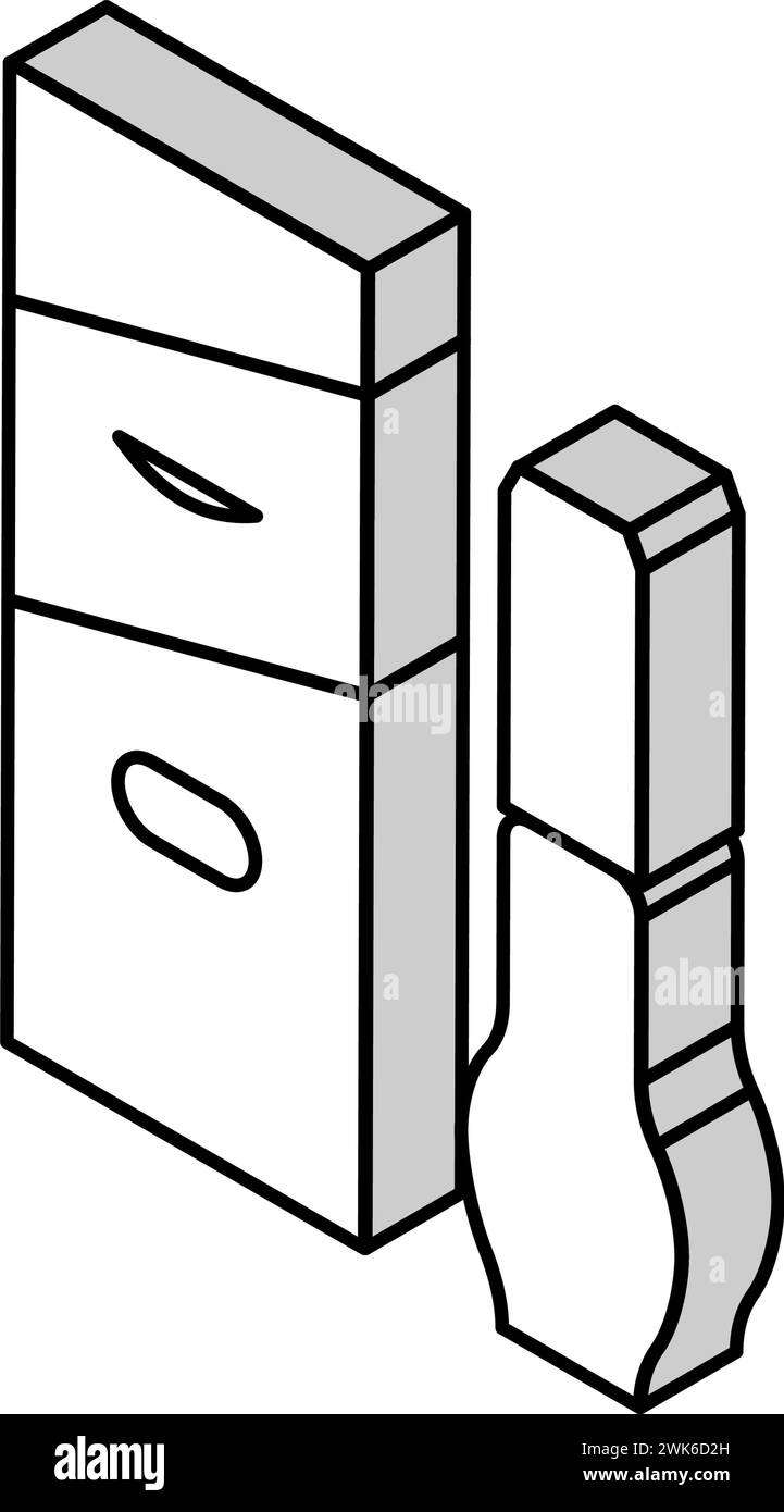 degreaser liquid for eyelashes isometric icon vector illustration Stock ...