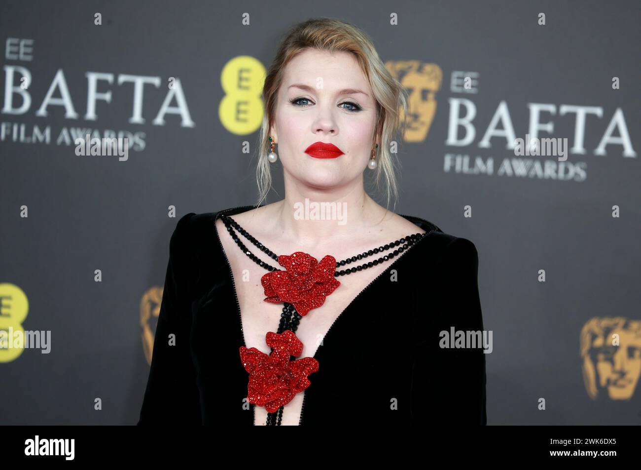 London, UK. 18th Feb, 2024. Emerald Fennell attends the 2024 EE BAFTA ...