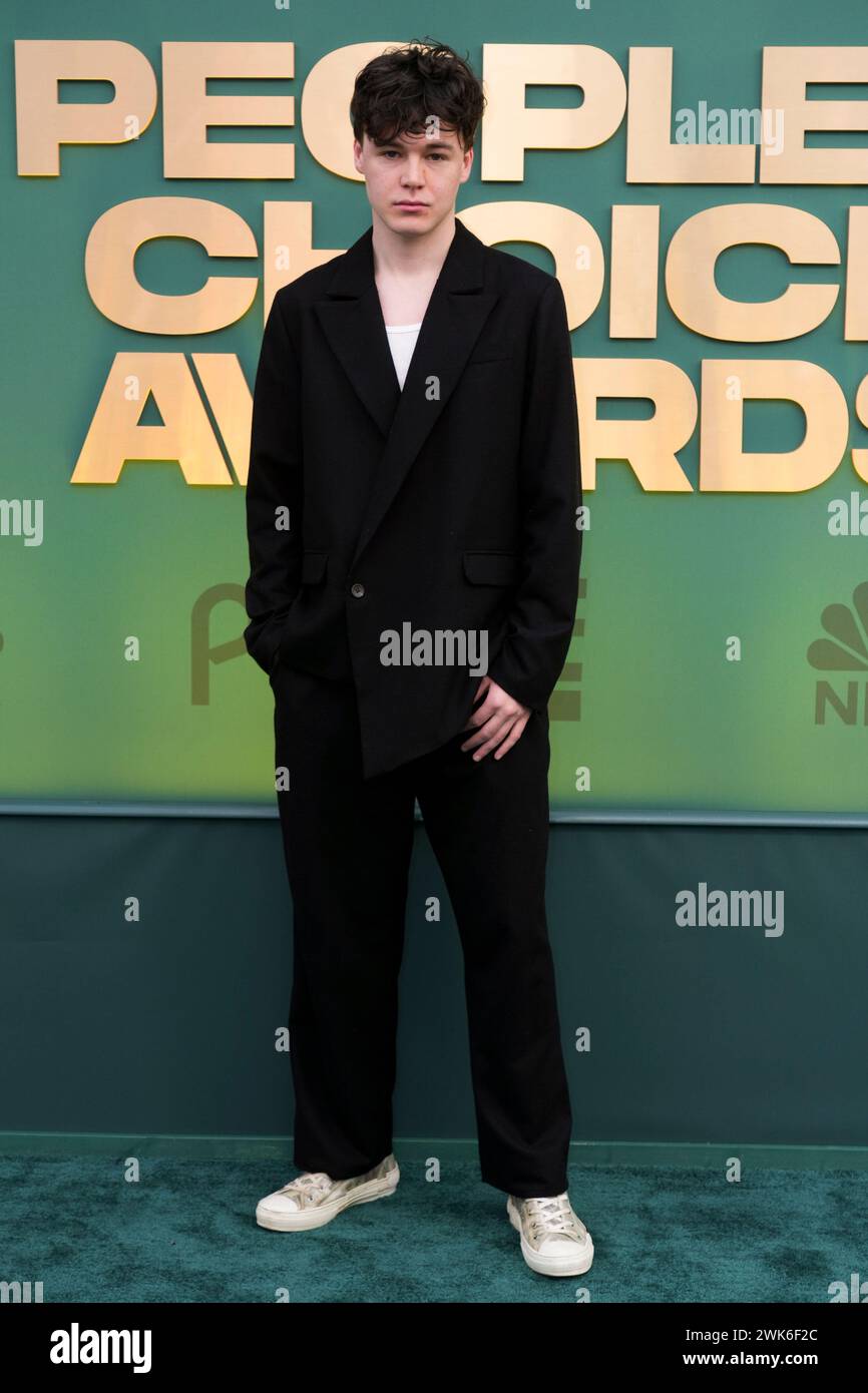 Nick Austin arrives at the People's Choice Awards on Sunday, Feb. 18 ...