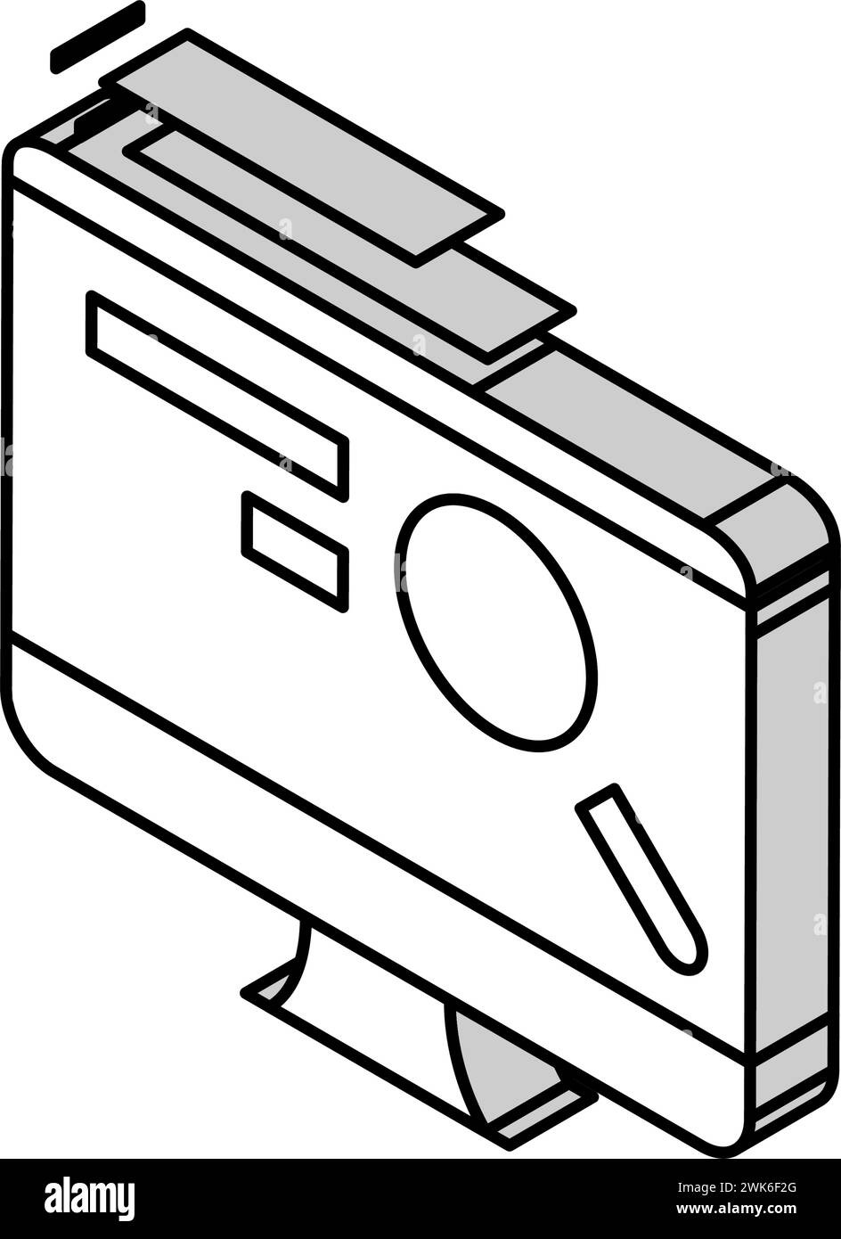 data checking isometric icon vector illustration Stock Vector Image ...