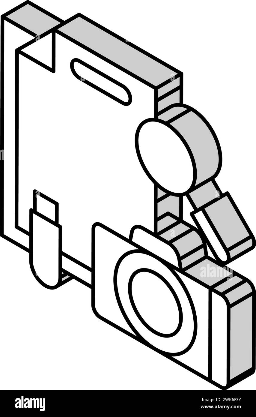 collection of evidence isometric icon vector illustration Stock Vector ...