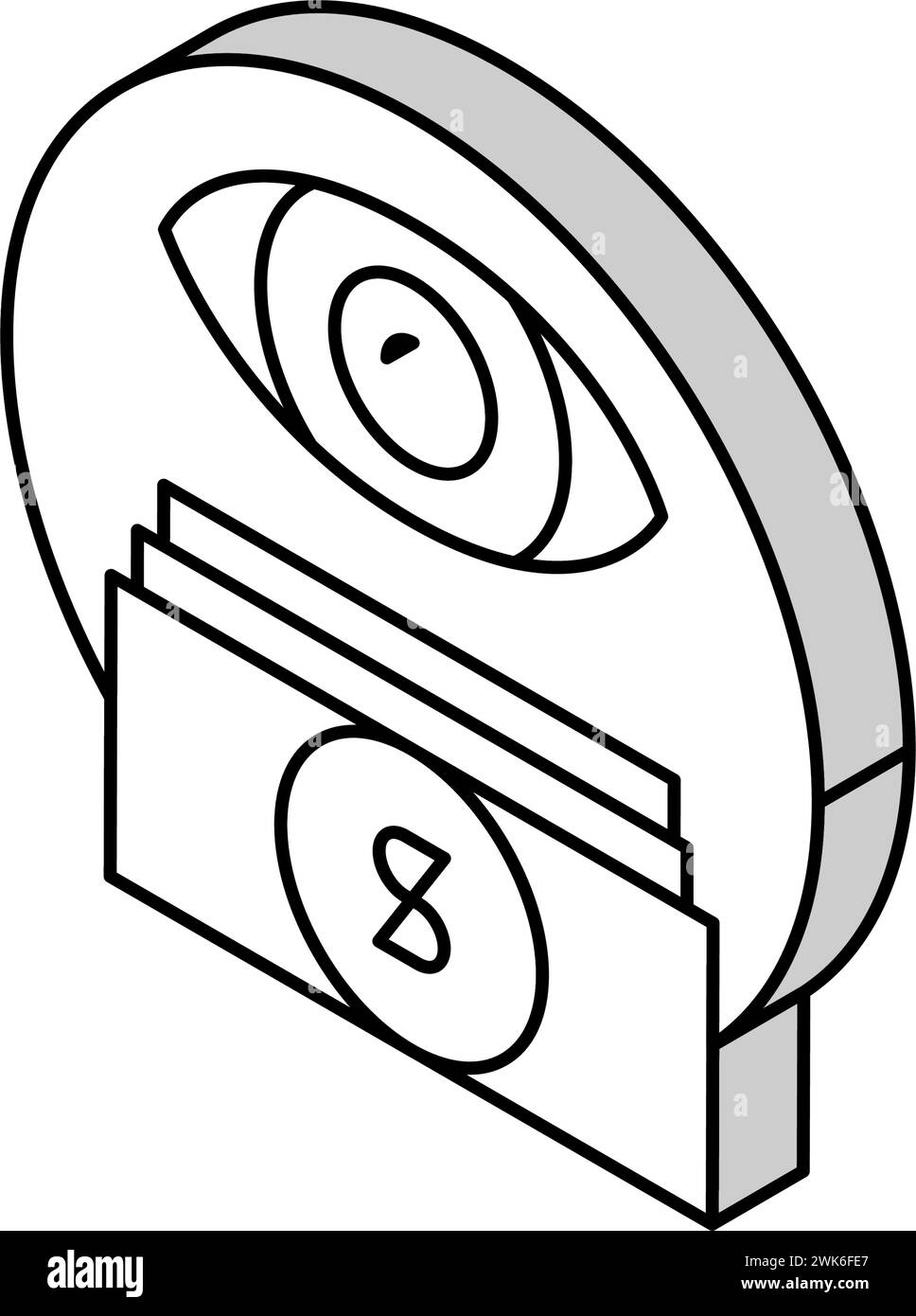 money tracking isometric icon vector illustration Stock Vector Image ...