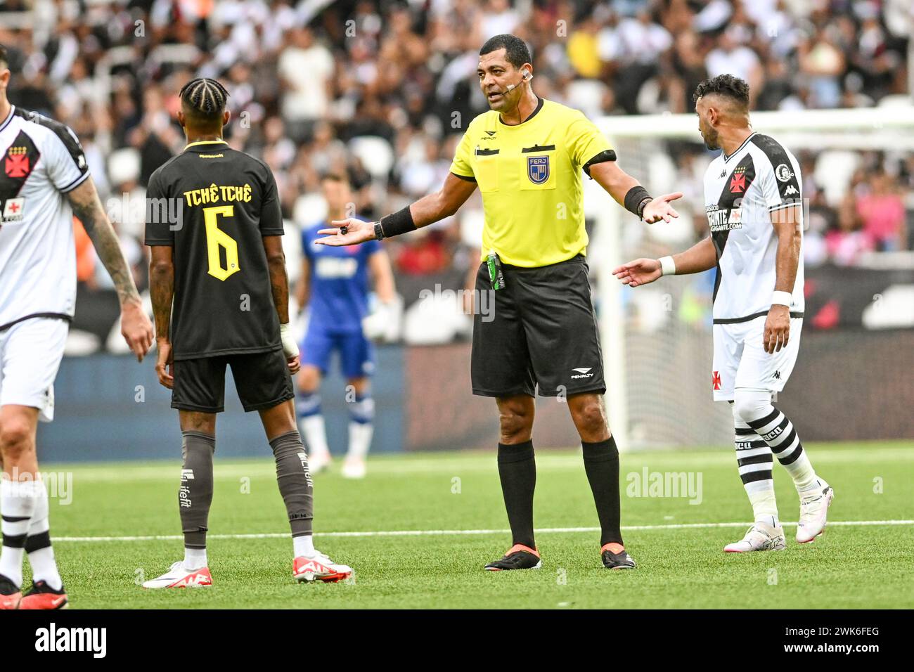 Rio, Brazil - February, 18 2024, Wagner Nascimento Magalhaes referee in ...