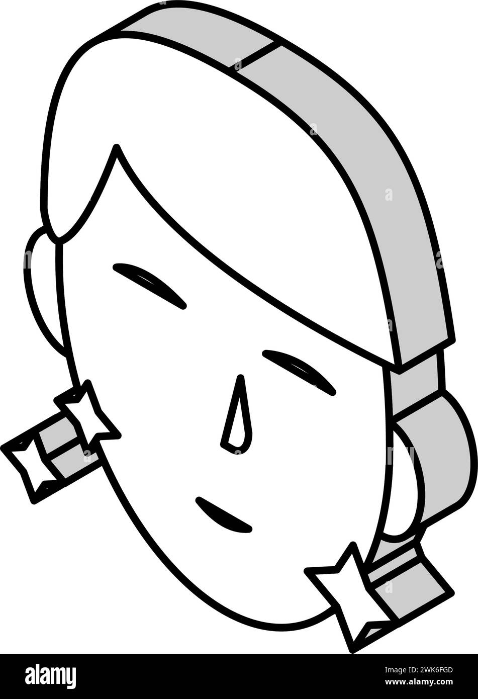 shaved face man isometric icon vector illustration Stock Vector Image ...