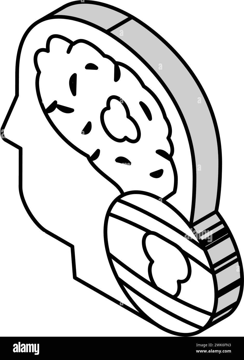 brain vessel congestion isometric icon vector illustration Stock Vector ...