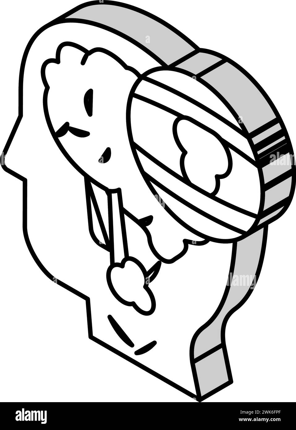 vessel congestion health problem isometric icon vector illustration ...
