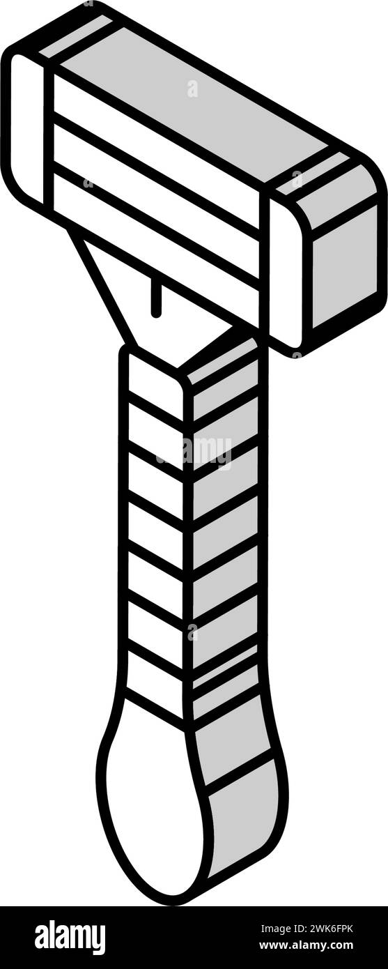 razor tool isometric icon vector illustration Stock Vector Image & Art ...