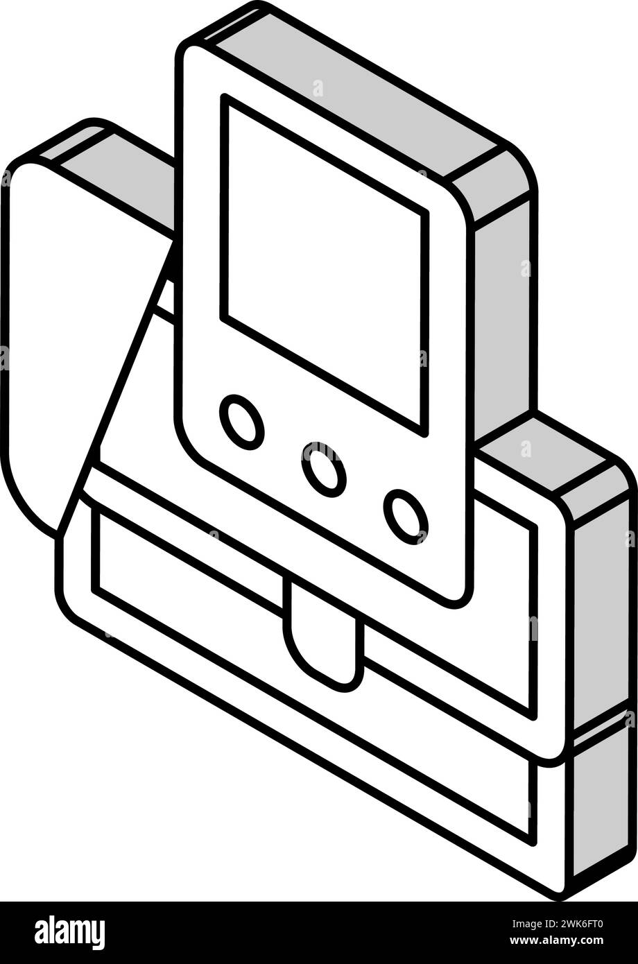 portable cardio device isometric icon vector illustration Stock Vector ...